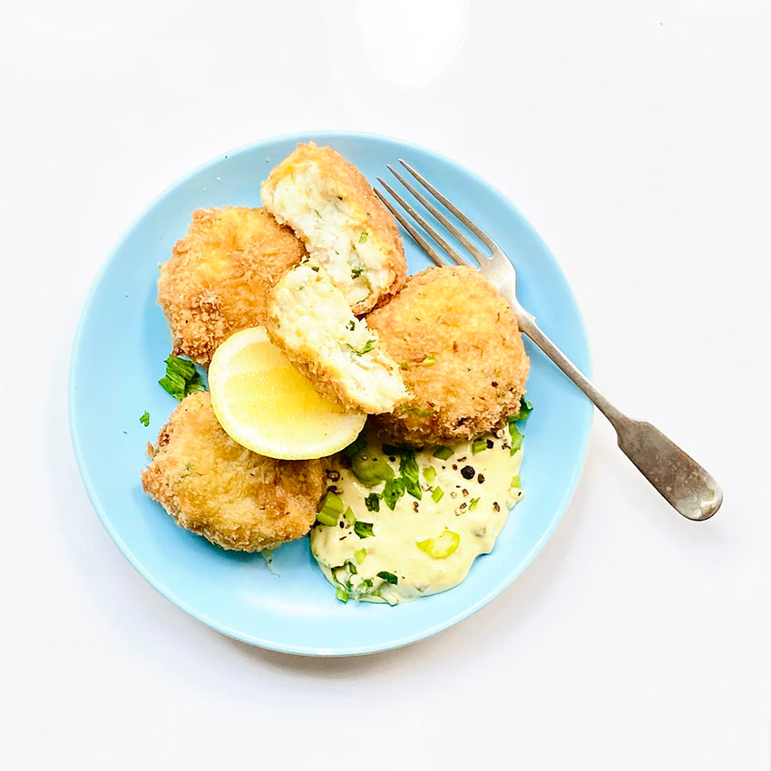 Hake Fishcakes with Old School Tartare – The Leopard